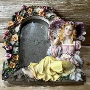Unbranded | Accents | Vintage Ornate 3d Angel Resin Picture Frame 4 ...